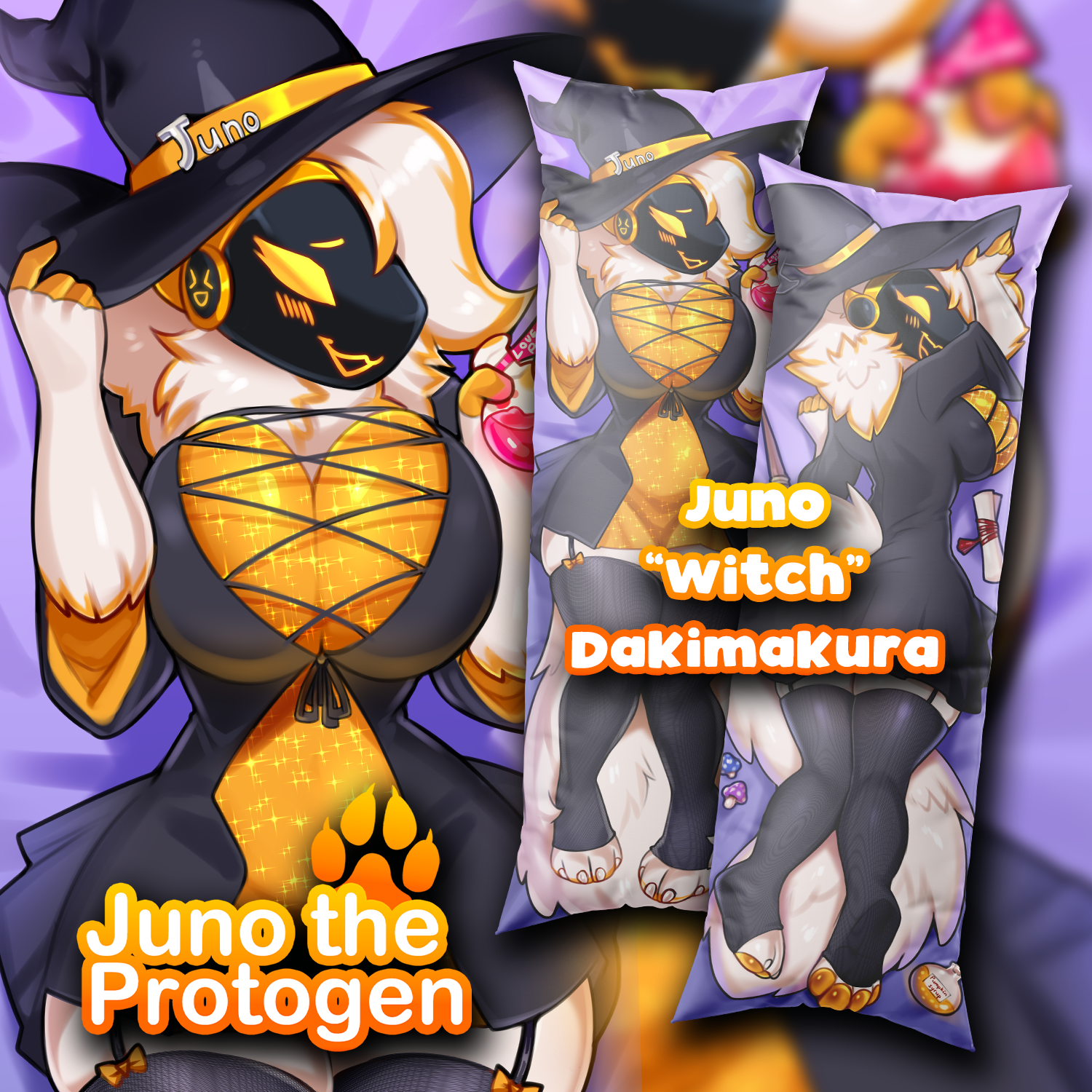 Juno "Witch" Dakimakura [Pre-Order] – Blue Screen Apparel