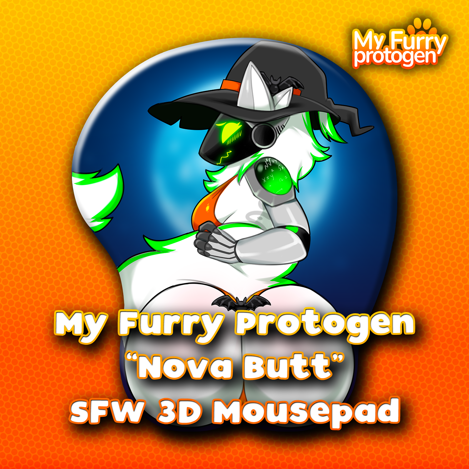 My Furry Protogen "Nova Butt" Mousepad [Pre-Order] – Blue Screen Apparel