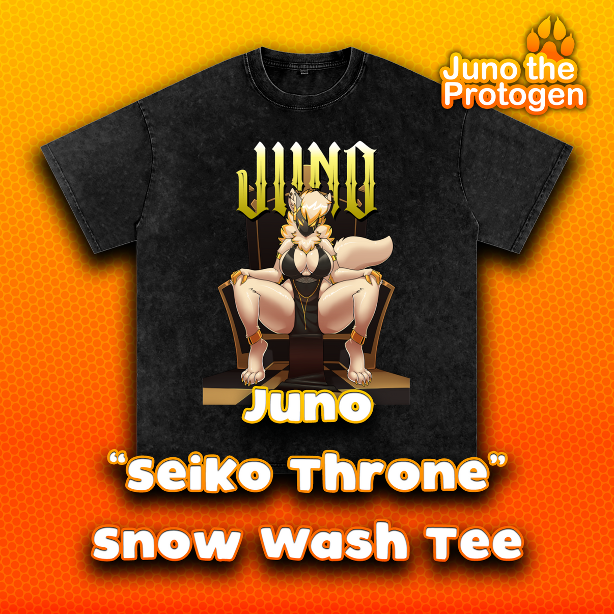 Juno "Seiko Throne" Snow Wash Tee – Blue Screen Apparel