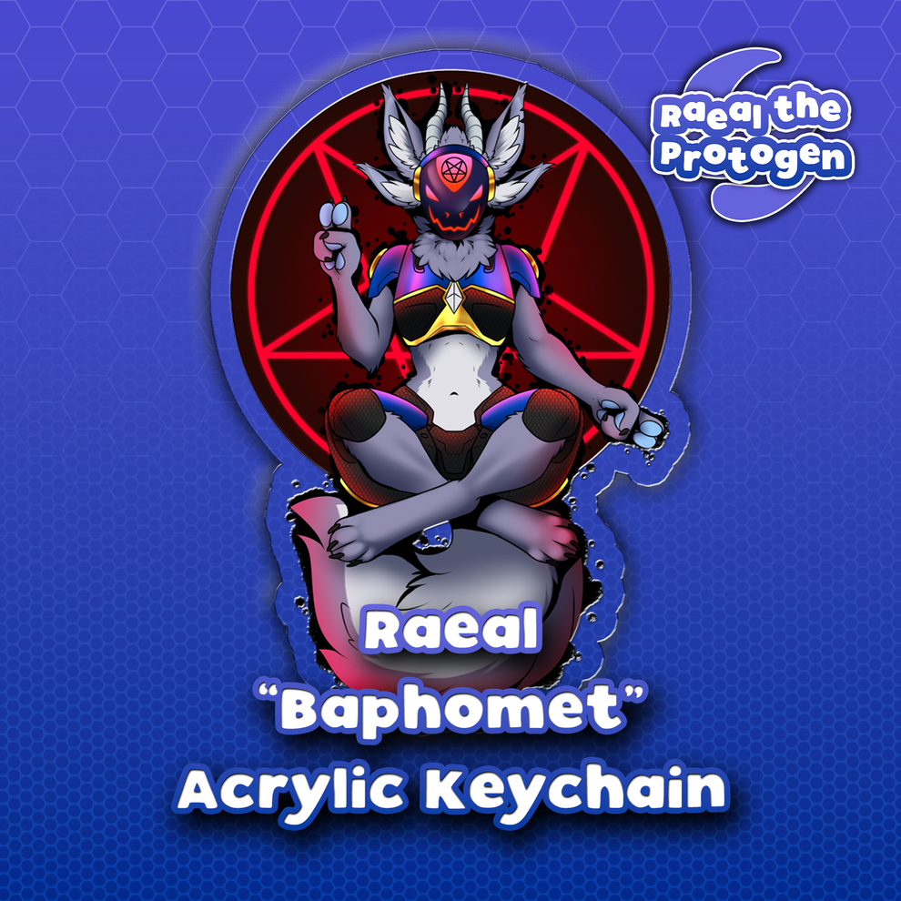 Raeal "Baphomet" Acrylic Keychain [Pre-Order] – Blue Screen Apparel