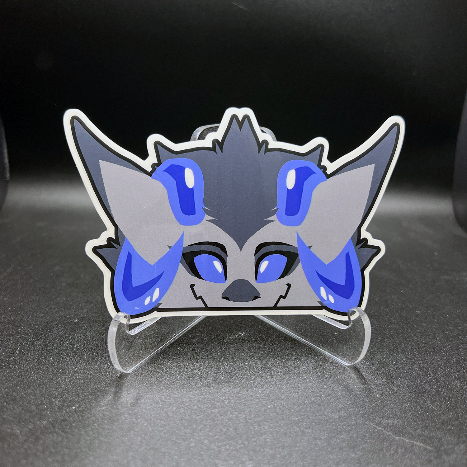 Wicker Cave "Charter" Peeker Sticker – Blue Screen Apparel