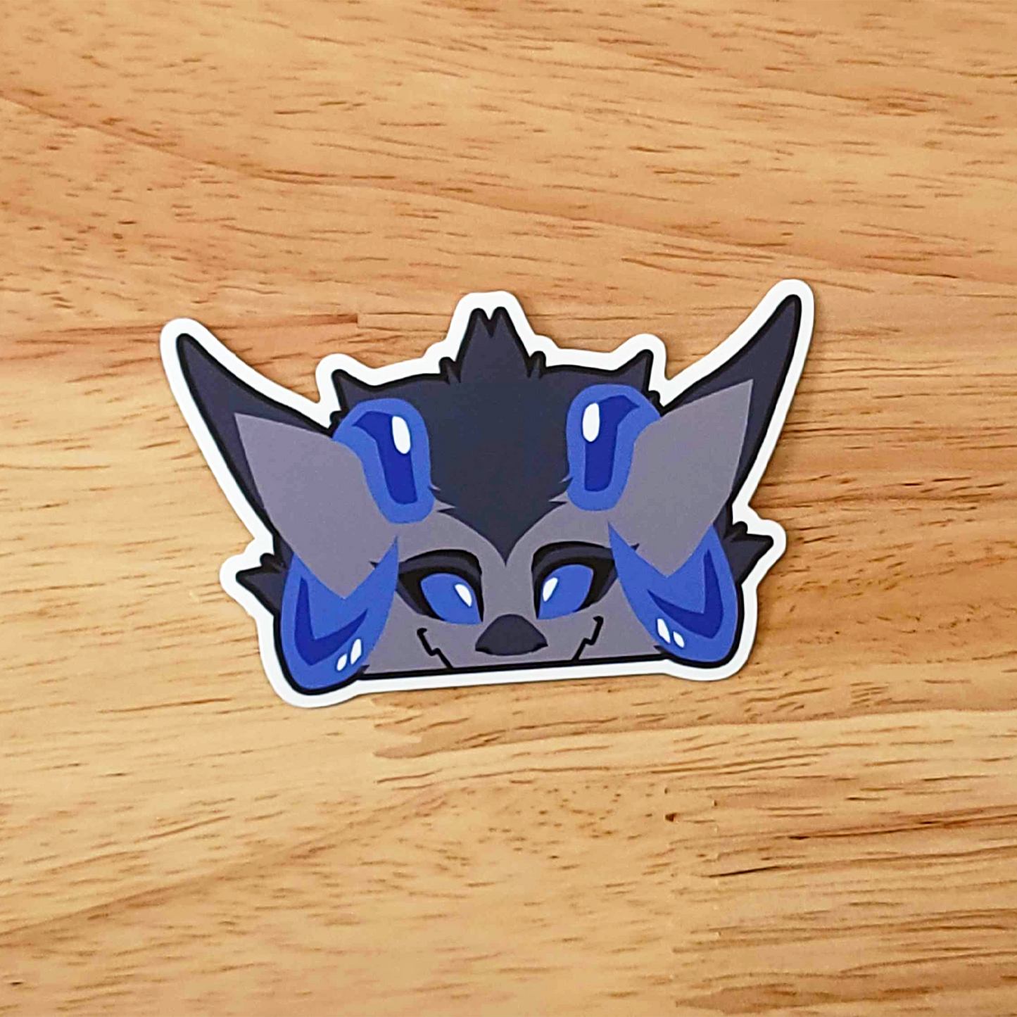 Wicker Cave "Charter Wickerbeast" Mini Peeker Sticker – Blue Screen Apparel