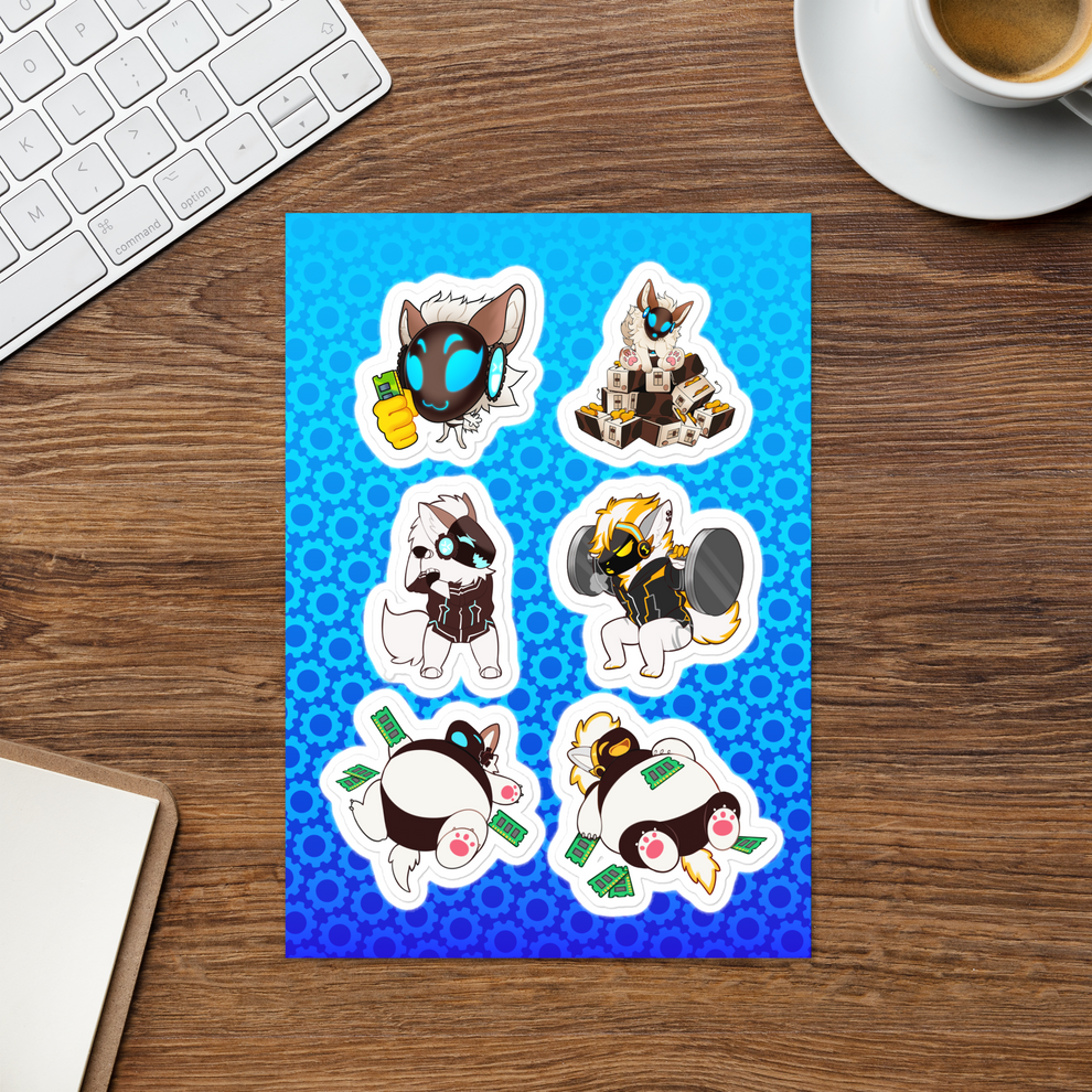 My Furry Protogen "Meme" Sticker Sheet – Blue Screen Apparel